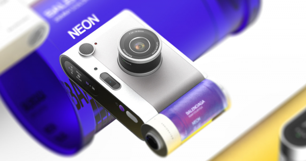 Neon Energy Film Camera กล้องฟิล์มนีออนดีไซน์สุดคูลจาก BALENCIAGA - BKKMENU